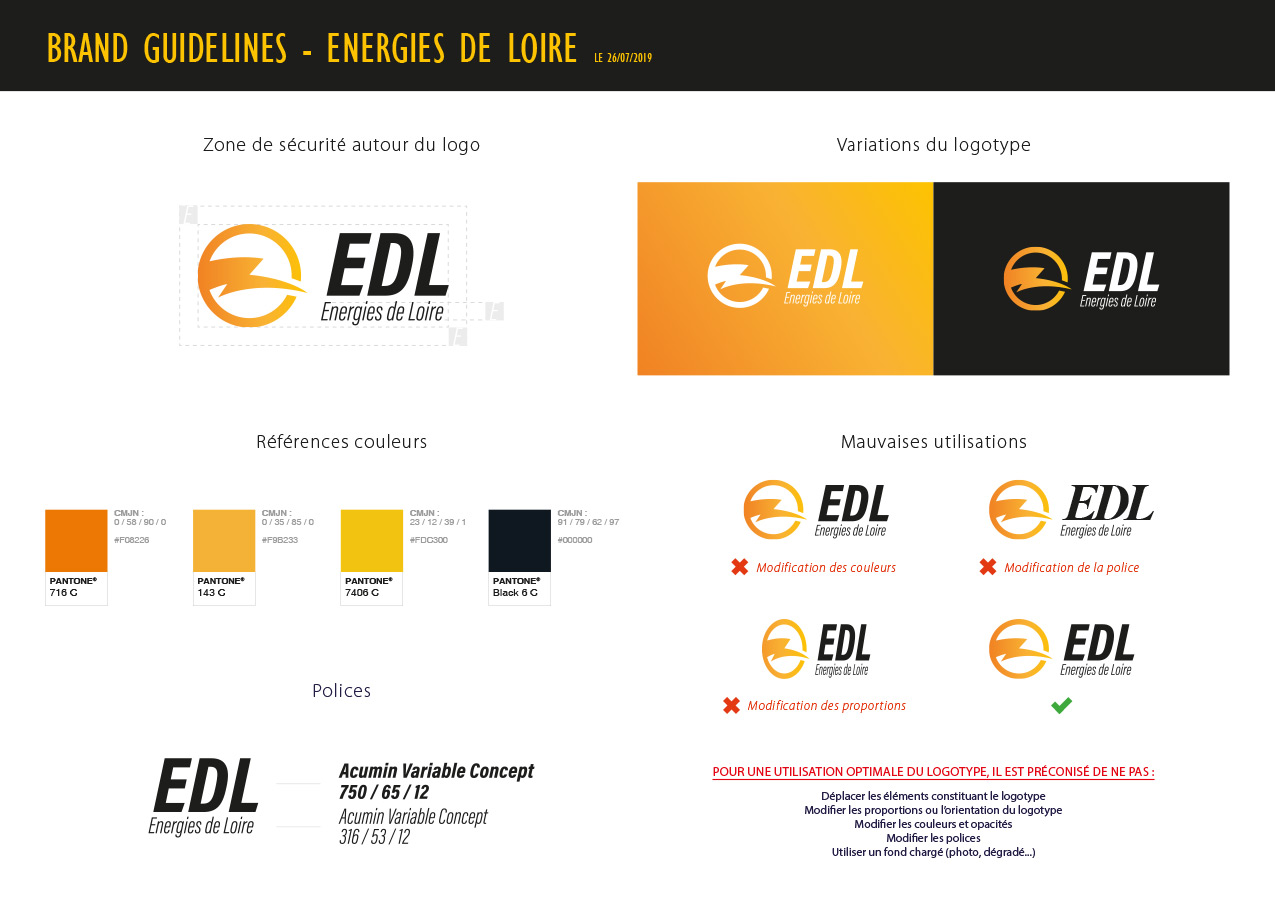 EDL - Energies De Loire > Portfolio de Jonk > Branding - Print